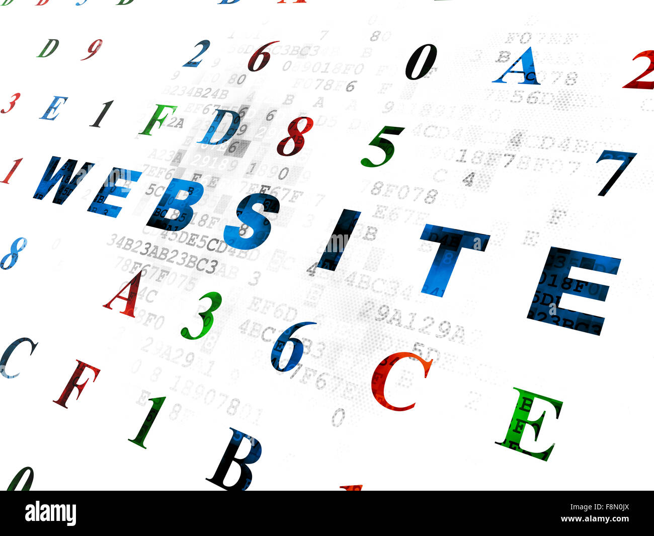 Web development concept: Website on Digital background Stock Photo - Alamy