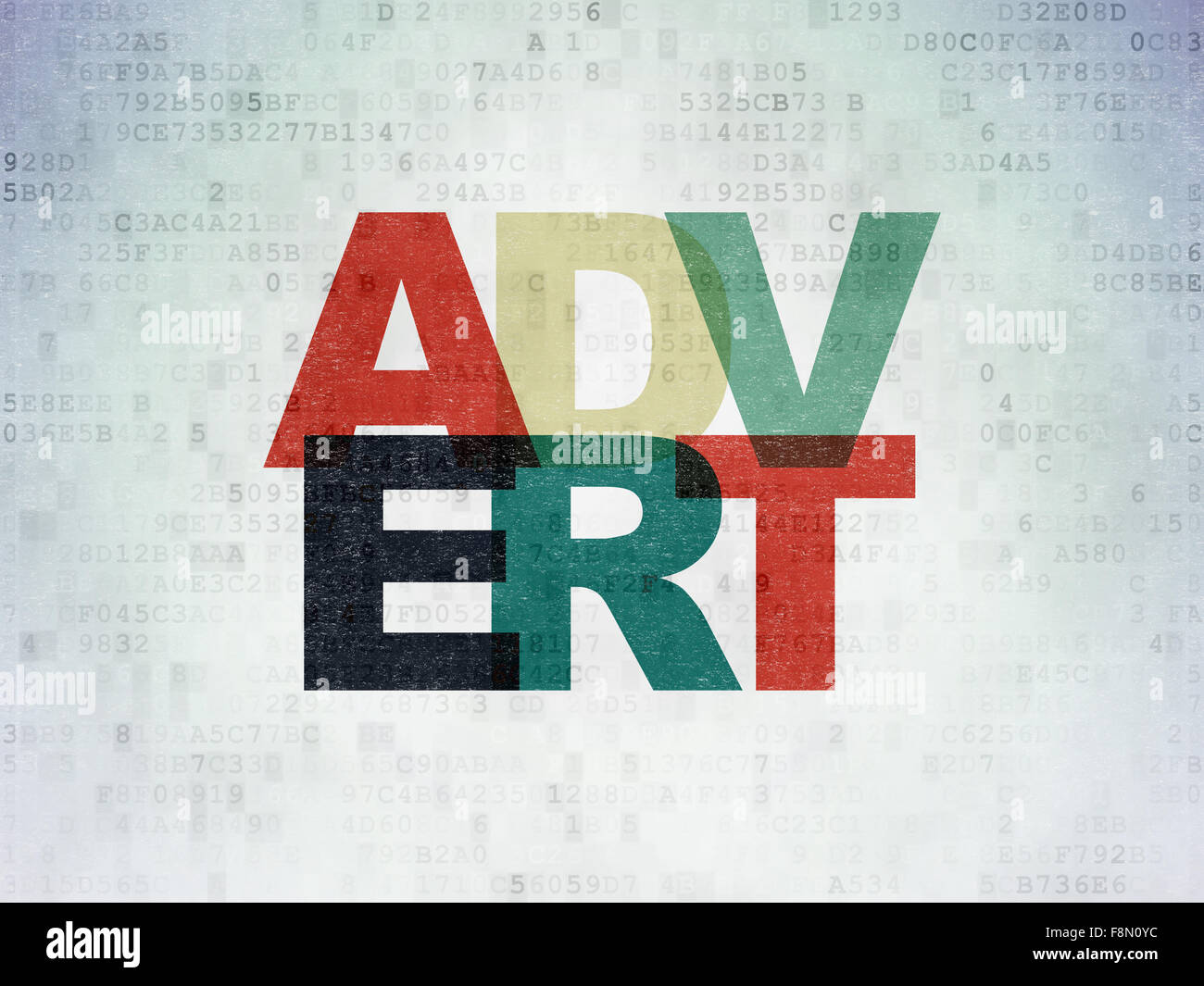 Advertising concept: Advert on Digital Paper background Stock Photo - Alamy