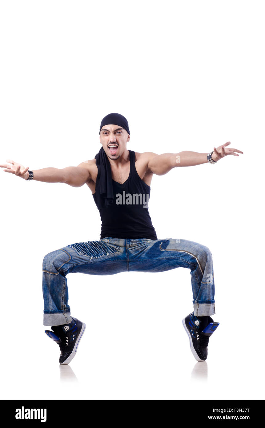 Dancer isolated on the white background Stock Photo - Alamy