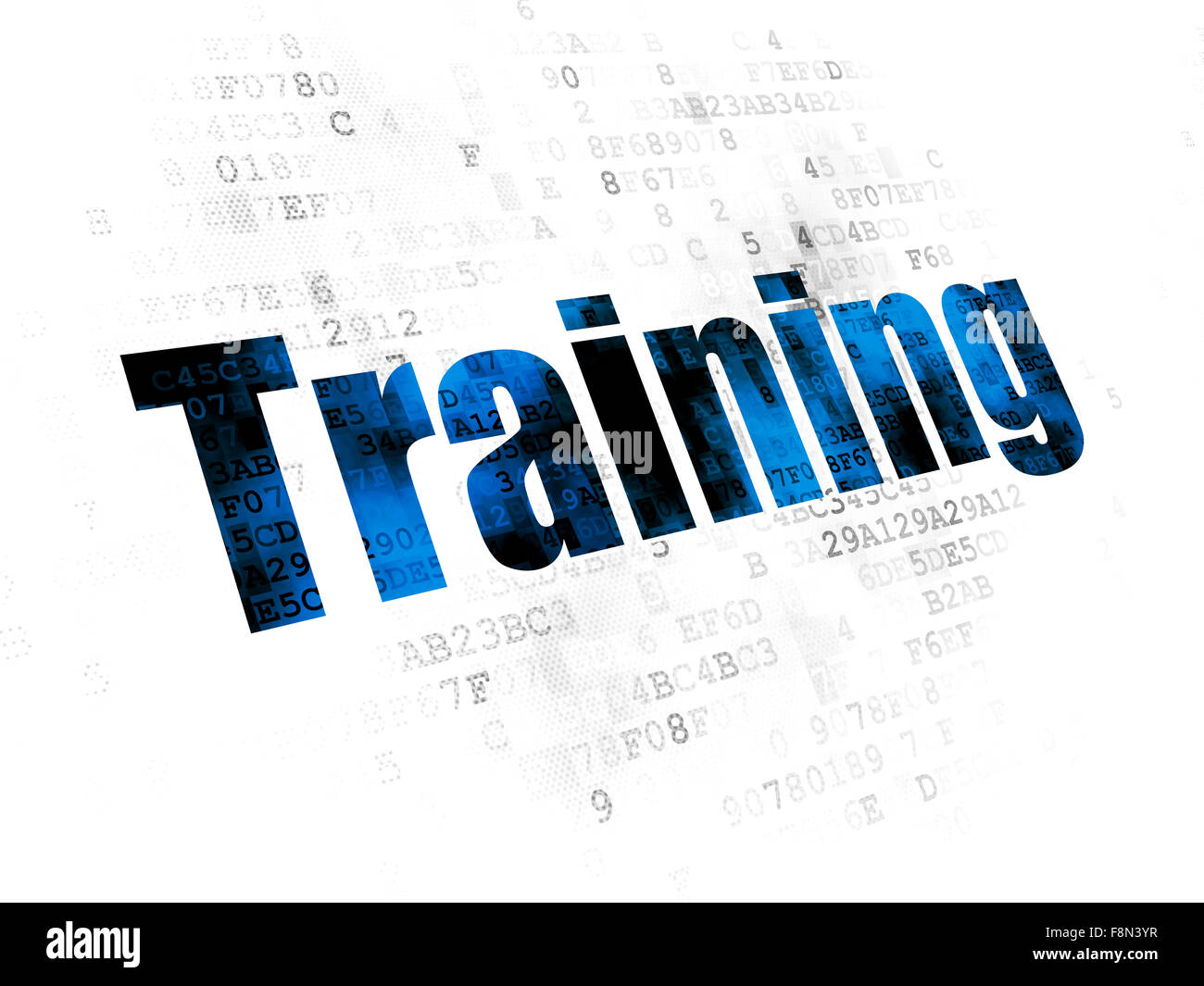 Learning concept: Training on Digital background Stock Photo - Alamy