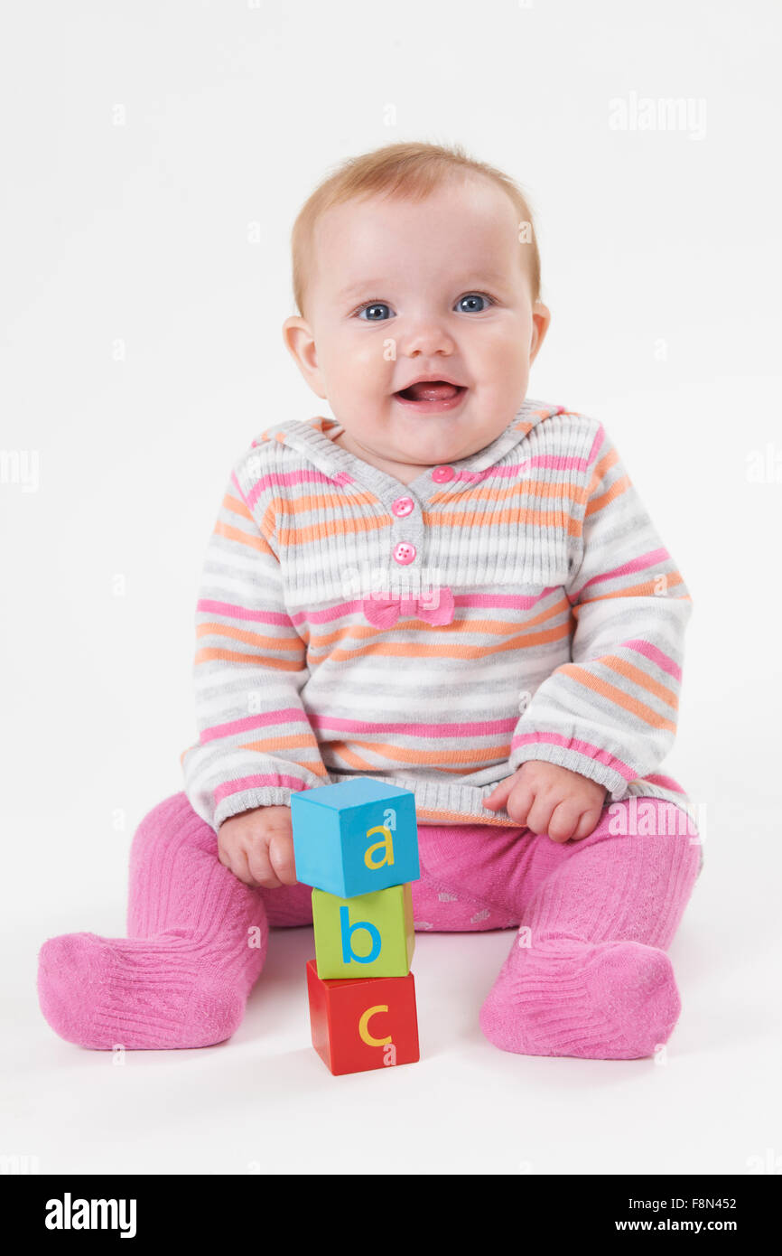 Alphabet blocks children hi-res stock photography and images - Alamy