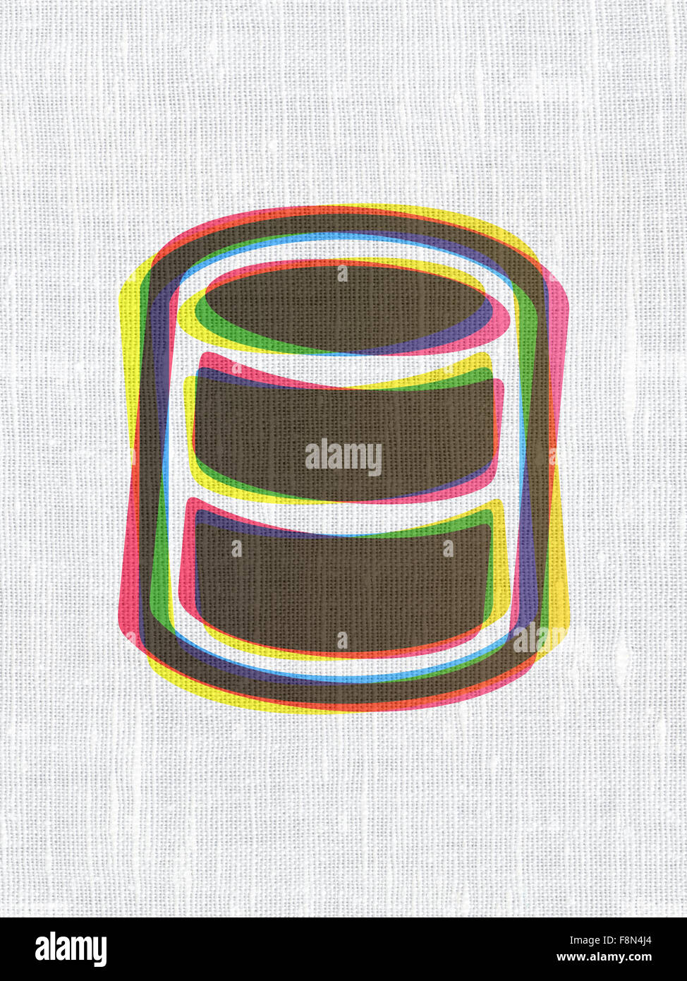 Database concept: Database on fabric texture background Stock Photo - Alamy