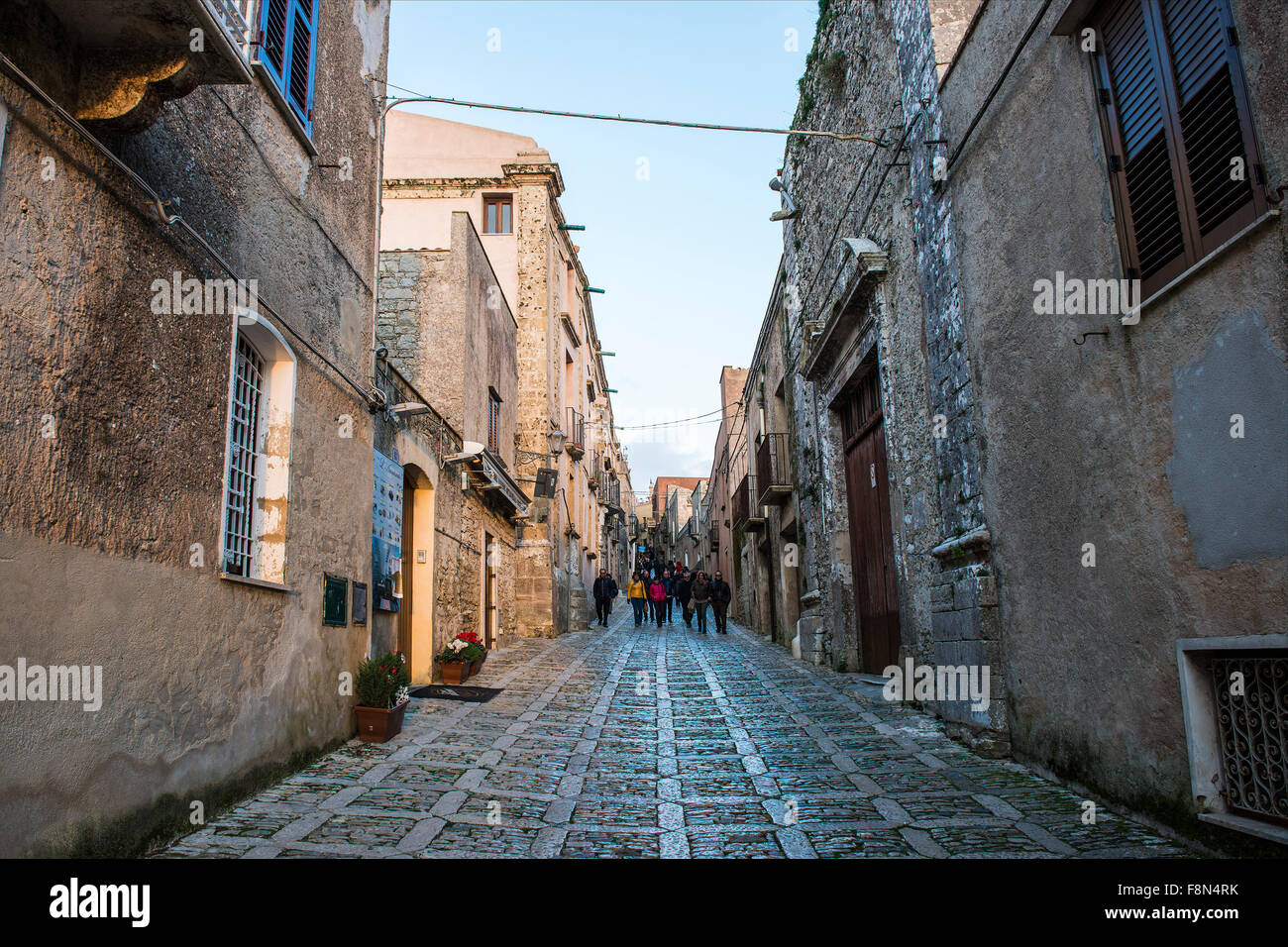Italy, Sicily, Erice, old town Stock Photo - Alamy