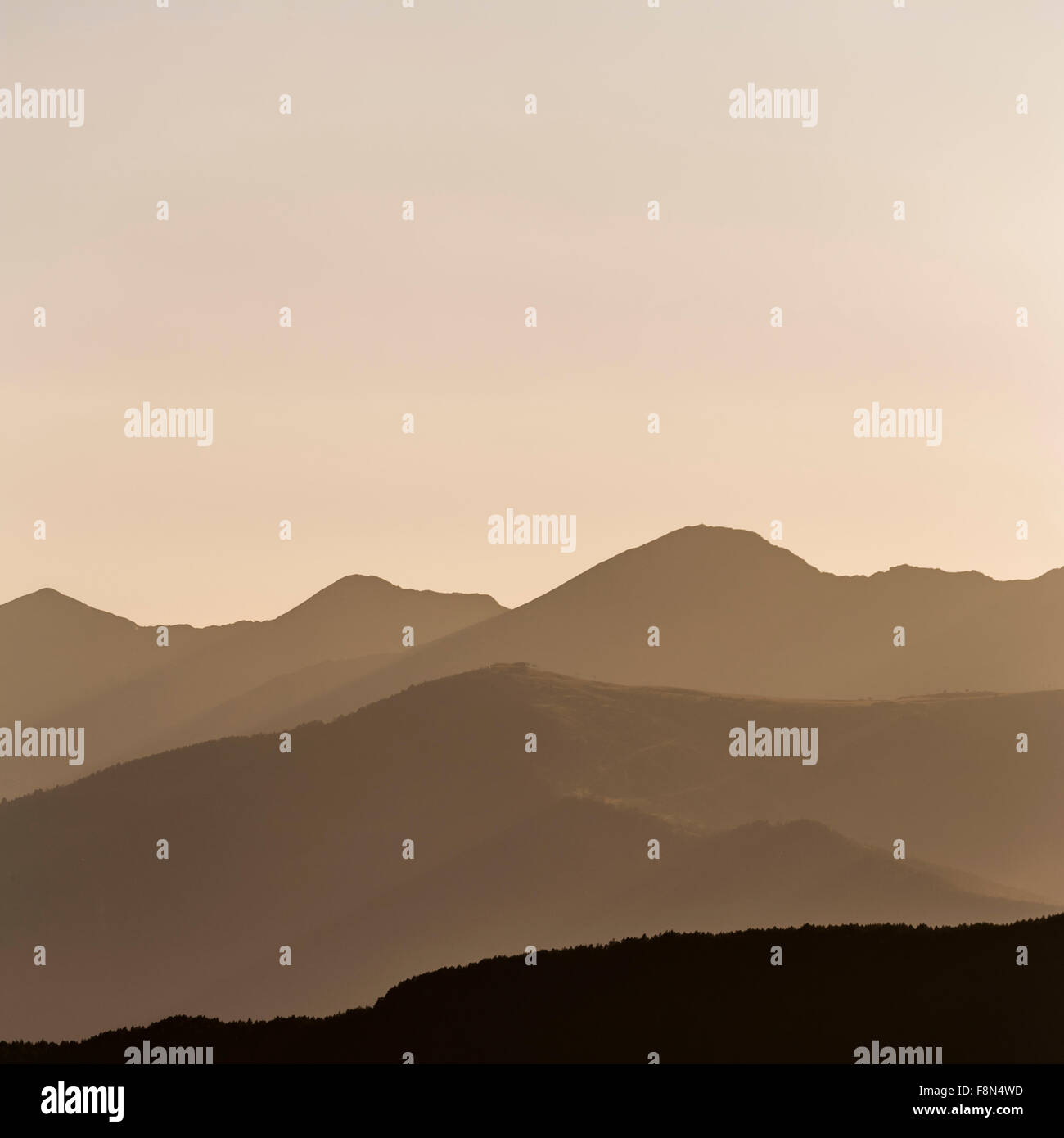 Sunset at Pyrenees Stock Photo - Alamy