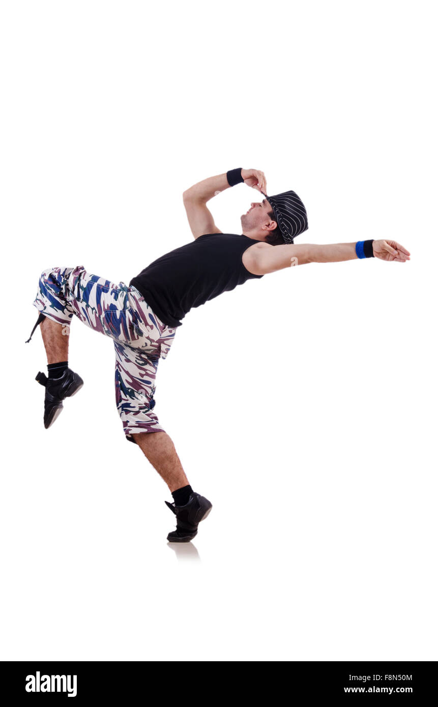 Dancer isolated on the white background Stock Photo - Alamy