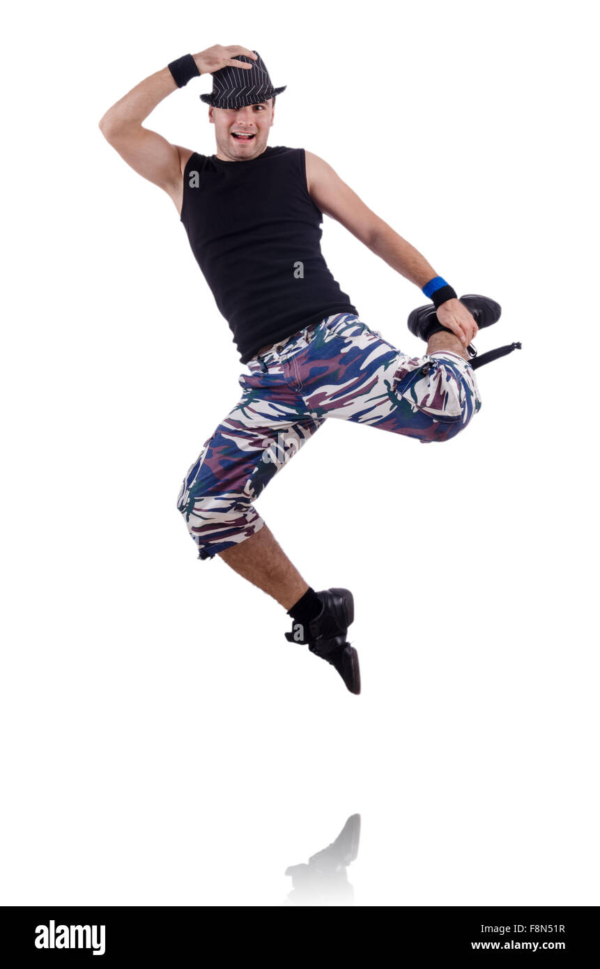 Dancer isolated on the white background Stock Photo - Alamy