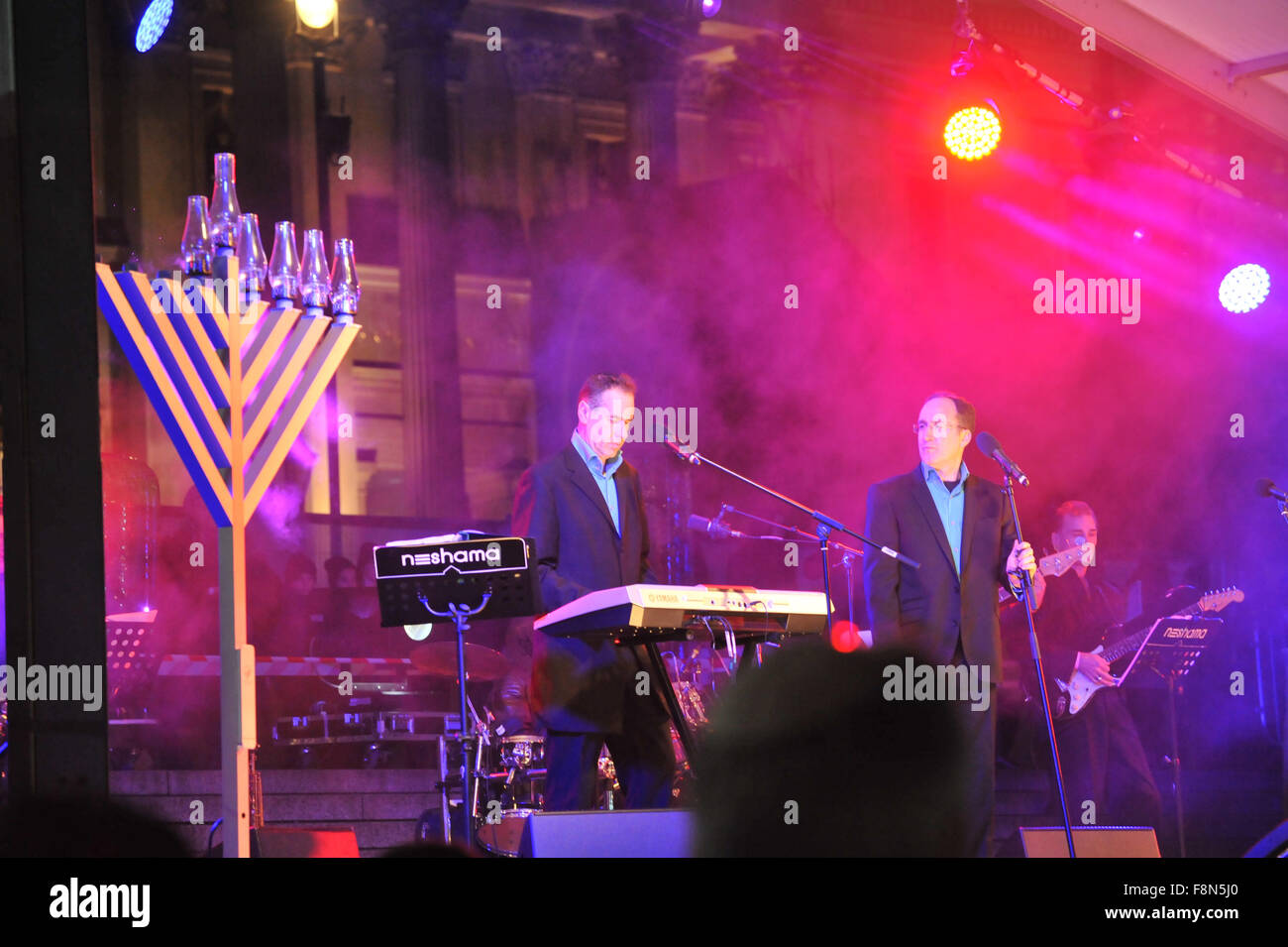 London, UK. 10th December 2015. Chanukah, the Jewish festival of lights ...