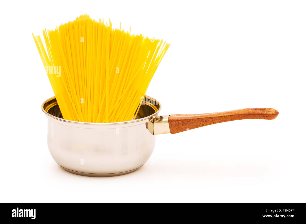 Spaghetti pot isolated on the white background Stock Photo - Alamy