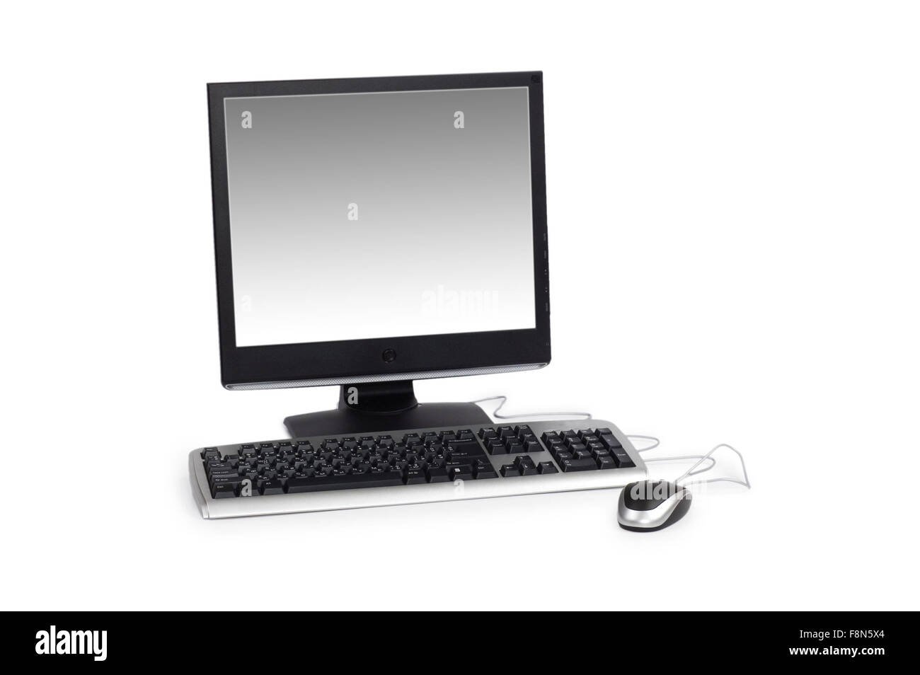 Desktop computer isolated on the white background Stock Photo - Alamy