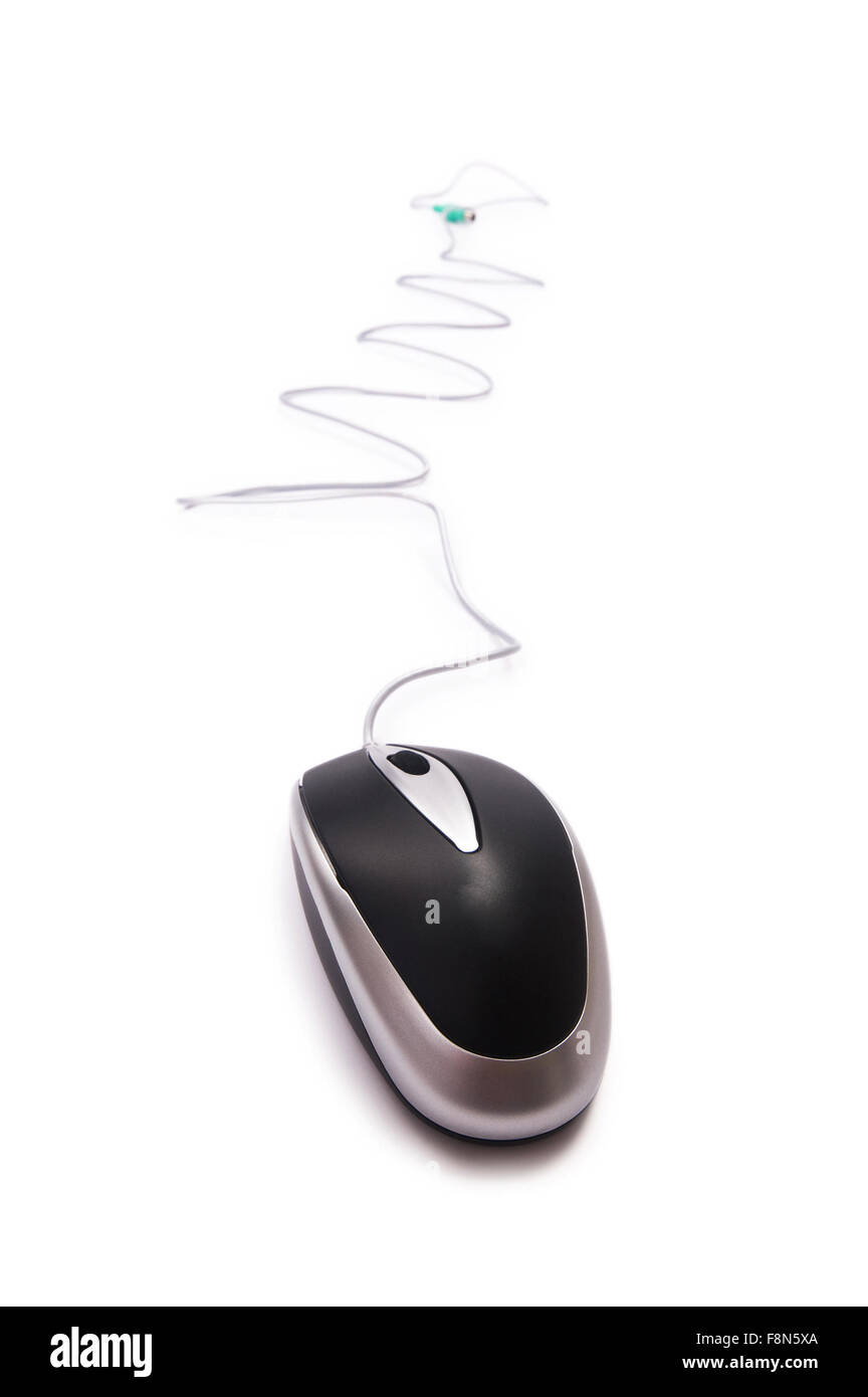 Computer mouse isolated on the white background Stock Photo - Alamy