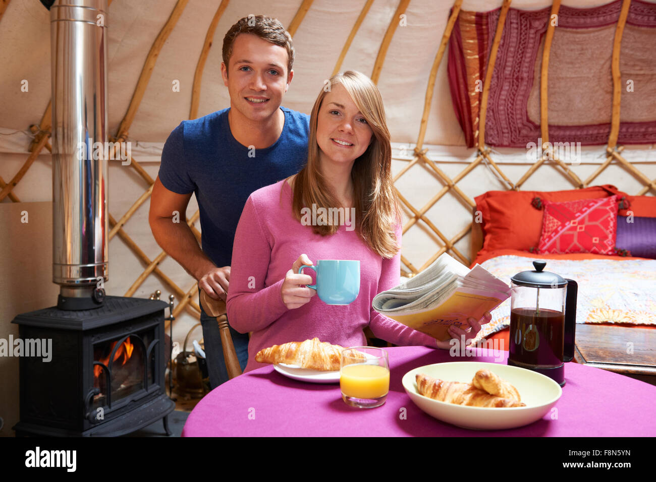 Couple camping table hi-res stock photography and images - Alamy