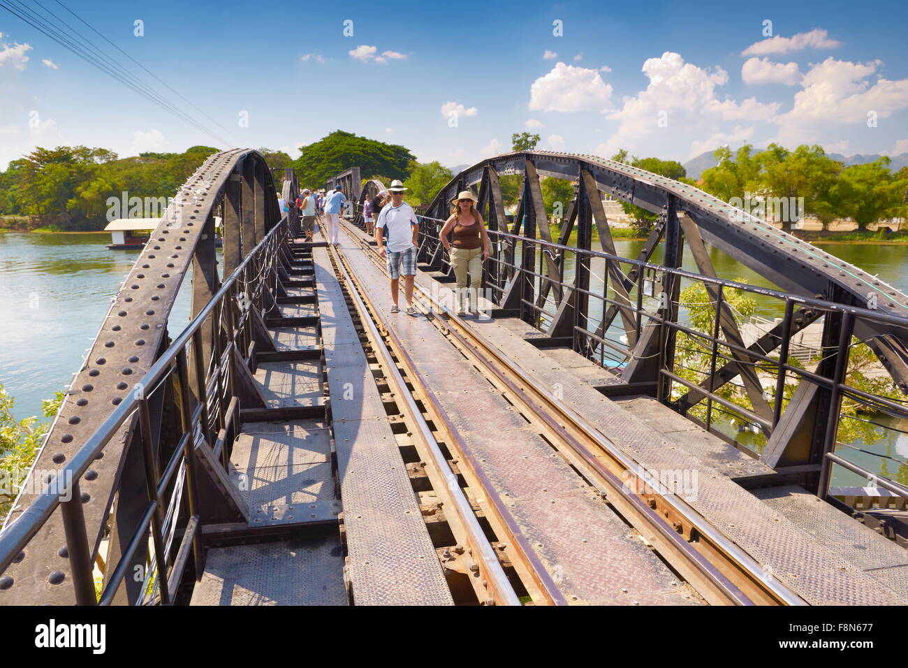 Thailand - Kanchanaburi, Bridge over the river Kwai Stock Photo - Alamy