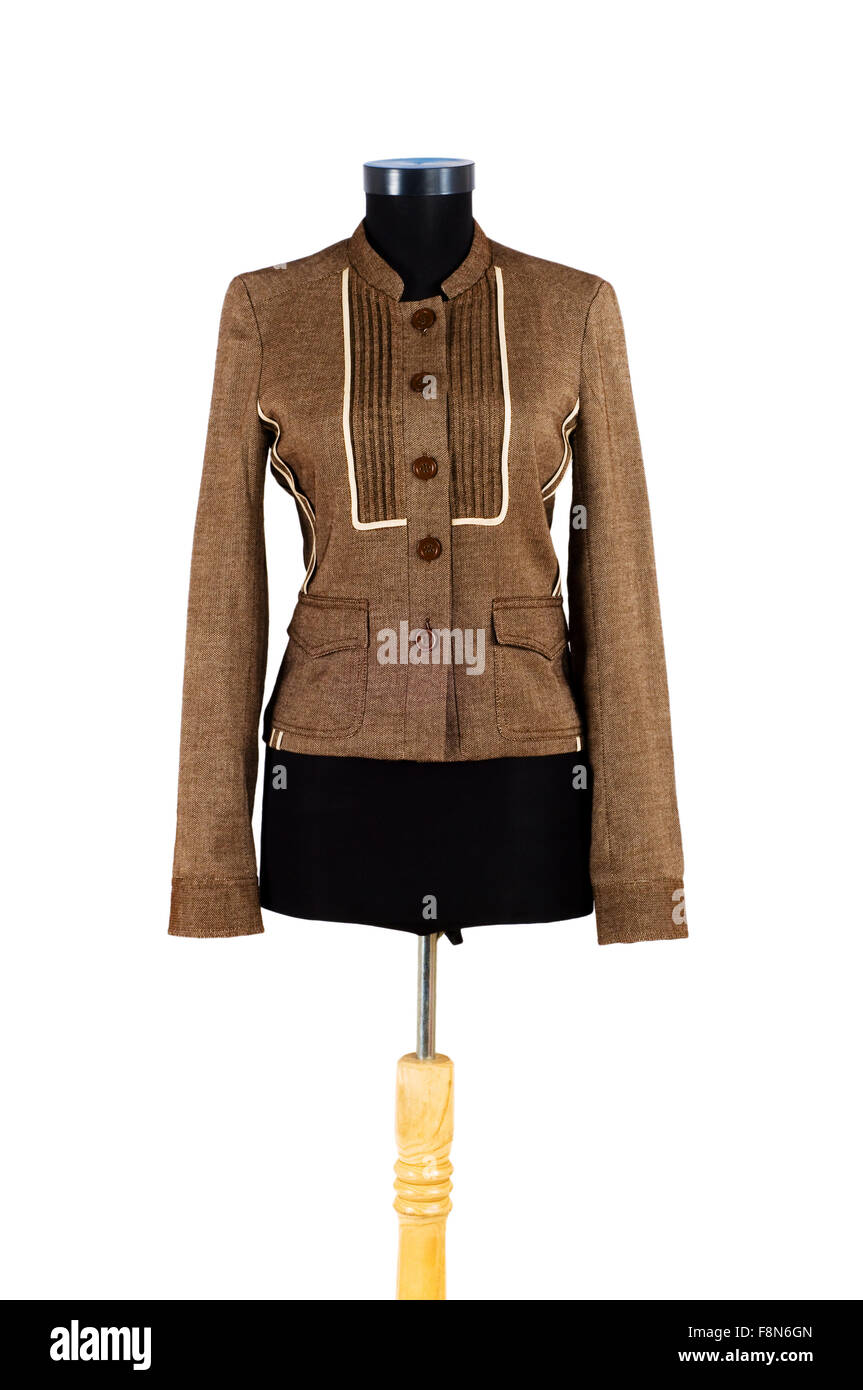 Stylish jacket isolated on the white background Stock Photo - Alamy