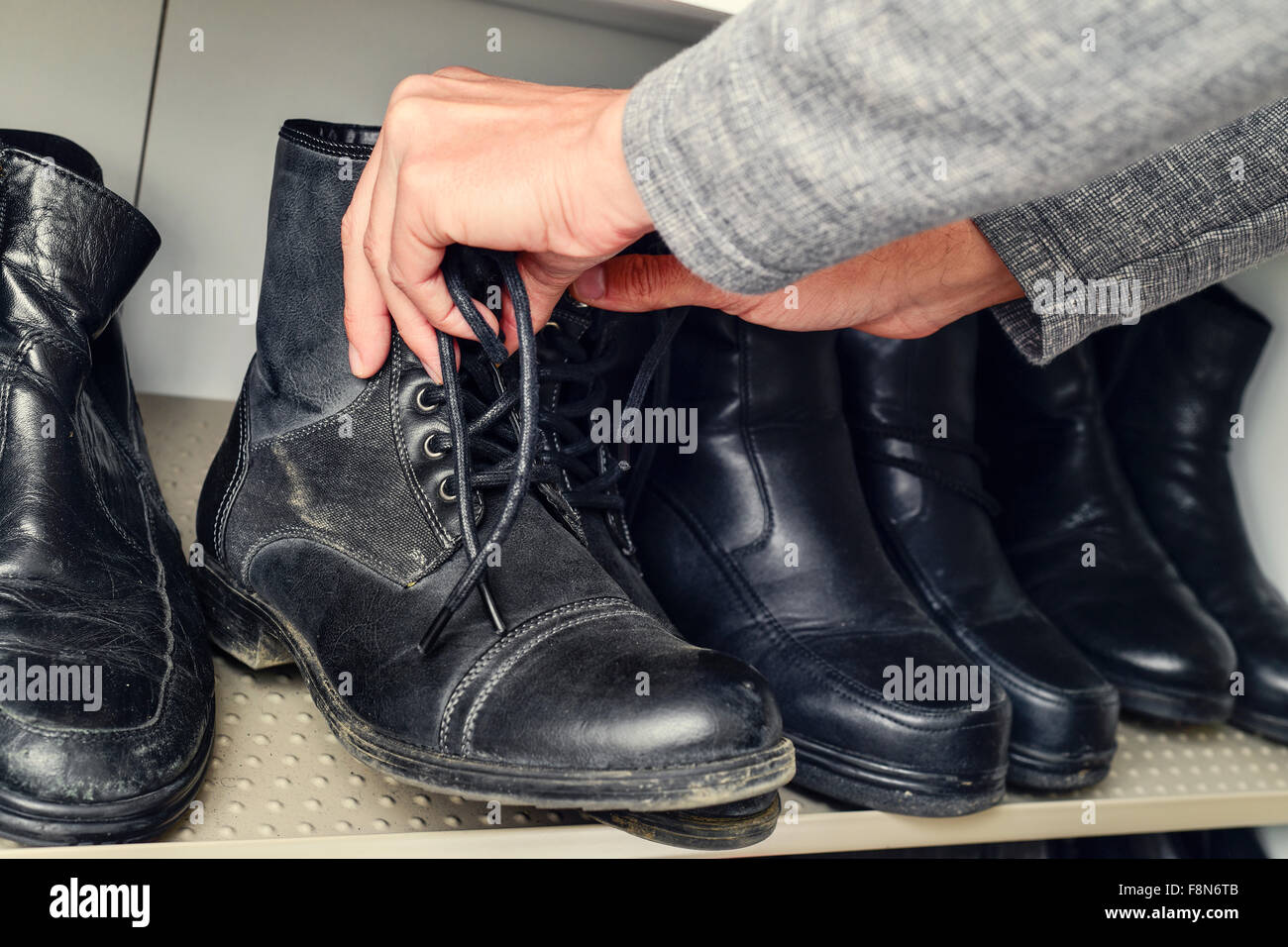 Picking shoes hi-res stock photography and images - Alamy
