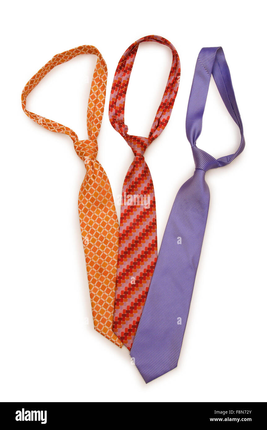 Neck tie isolated on the white background Stock Photo - Alamy
