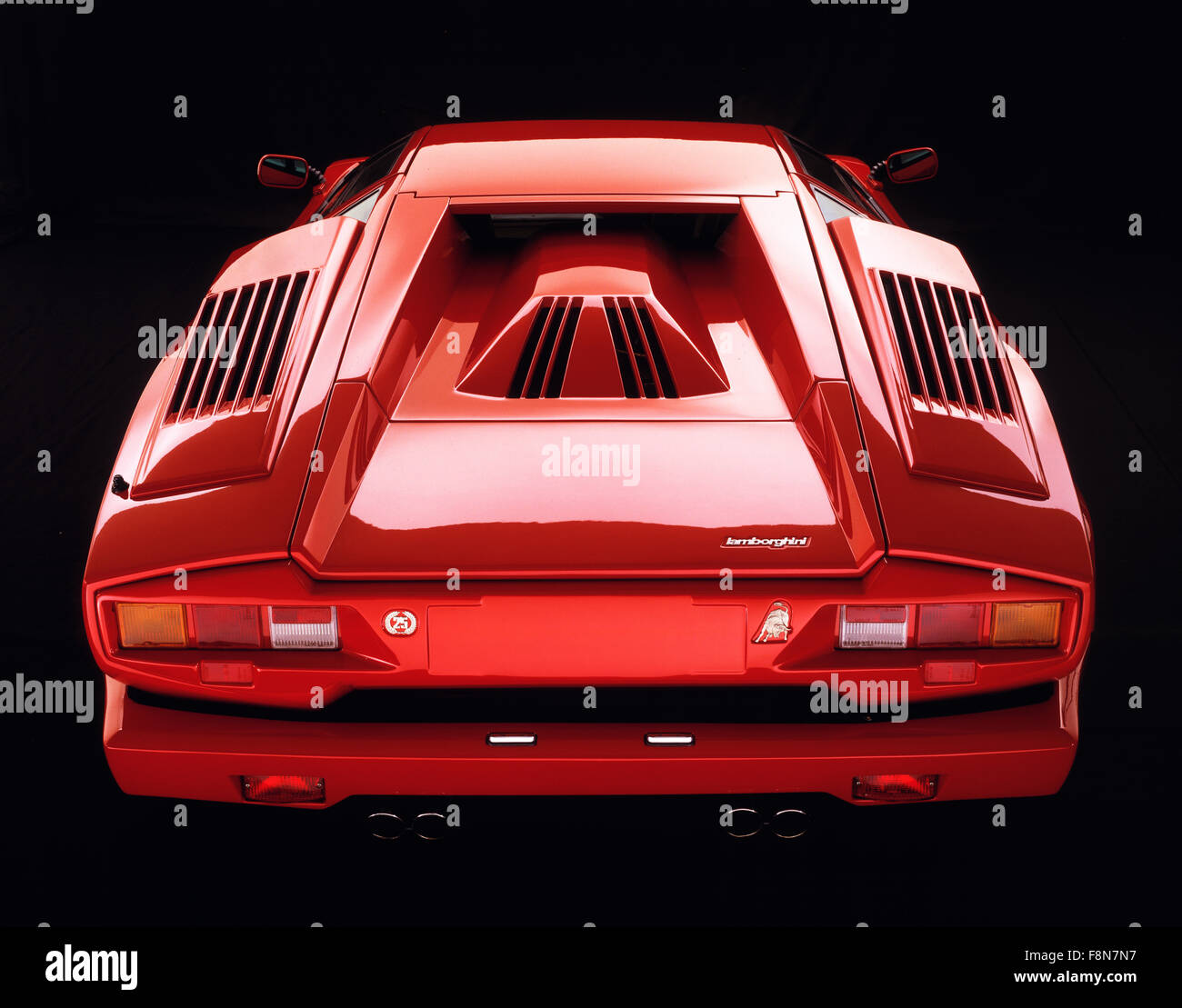Lamborghini Countach rear, in studio Stock Photo - Alamy