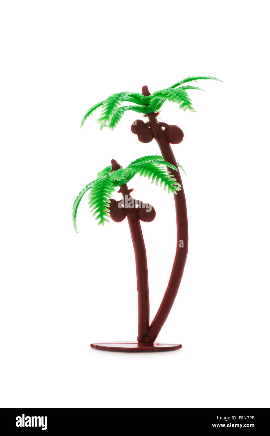 Figure of palm tree isolated on white Stock Photo - Alamy