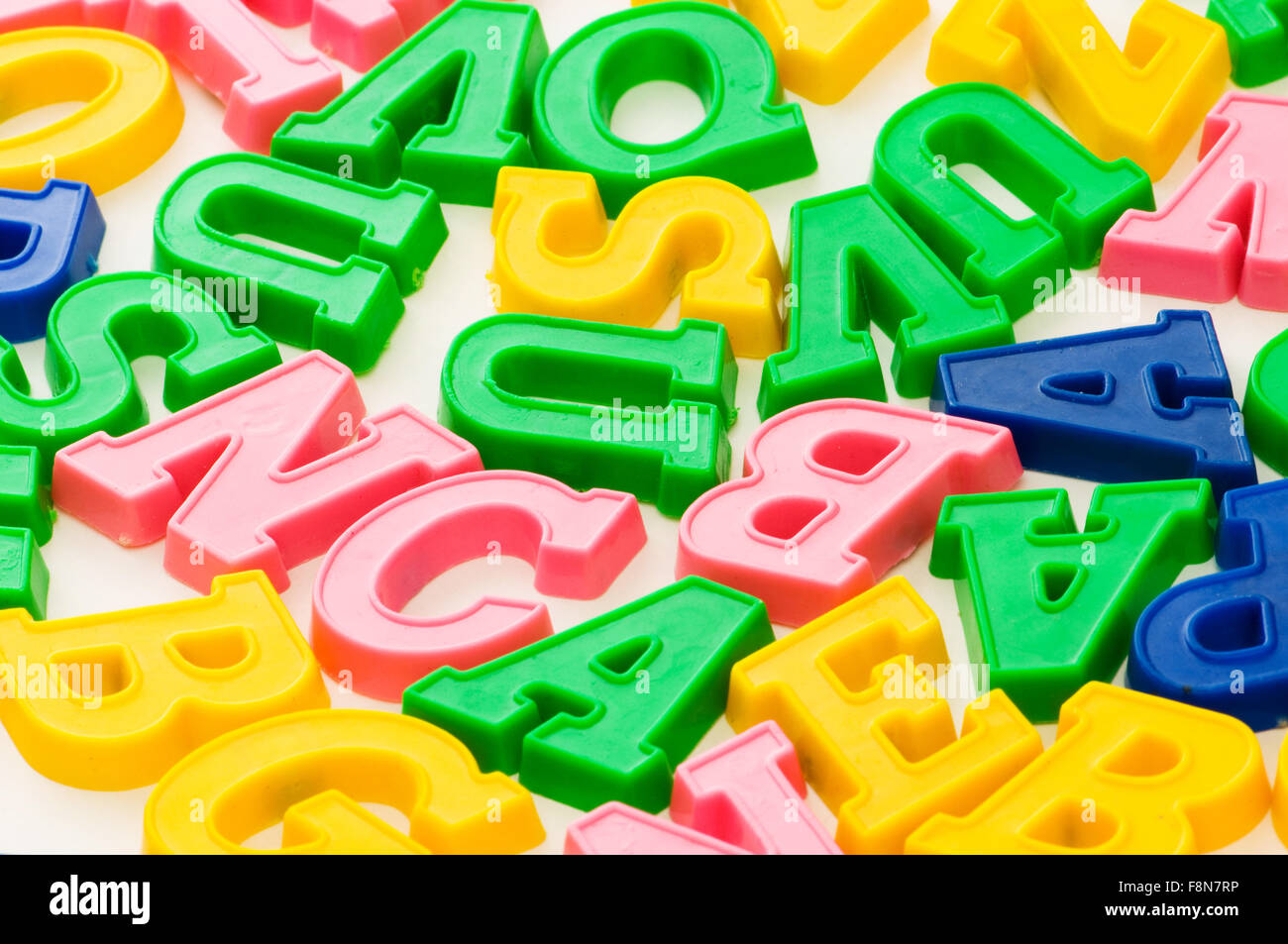 Various letters and digits on the white board Stock Photo - Alamy