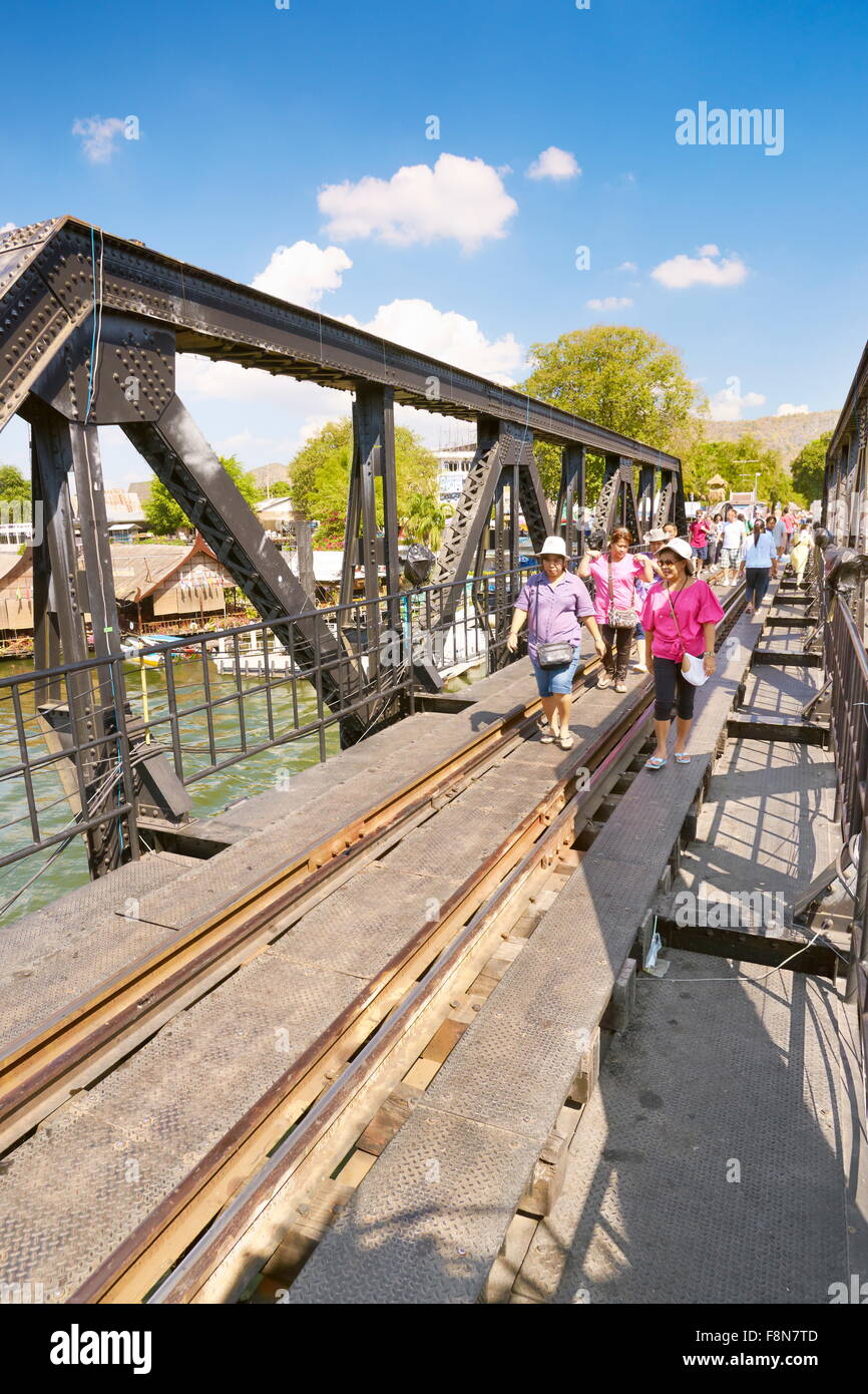 Thailand - Kanchanaburi, Bridge over the river Kwai Stock Photo - Alamy