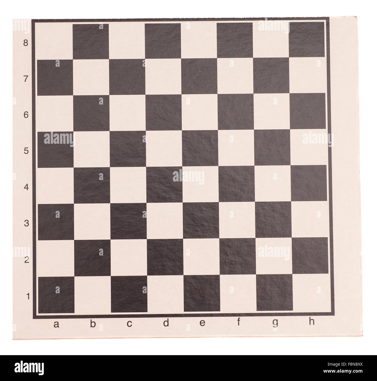 Empty chess board isolated on white background Stock Photo - Alamy