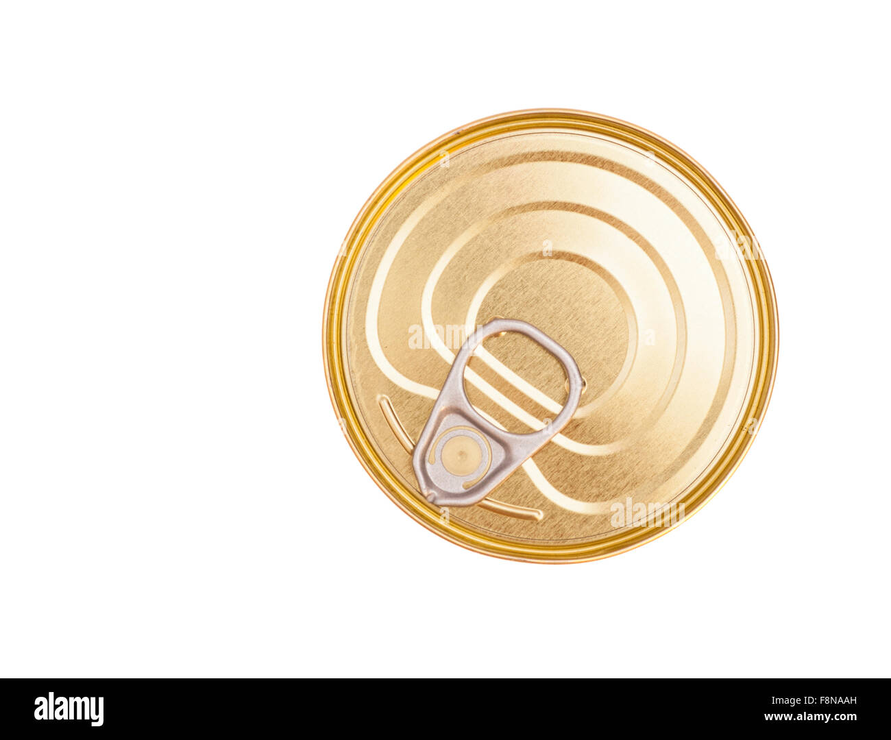 Tin can over white background Stock Photo - Alamy
