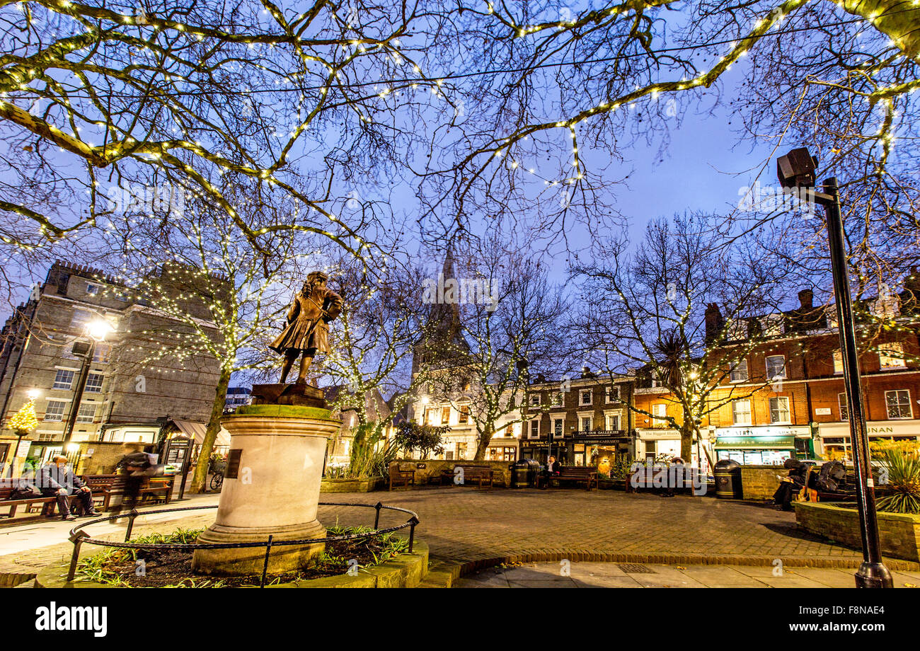 Orange Square Pimlico At Christmas London UK Stock Photo - Alamy
