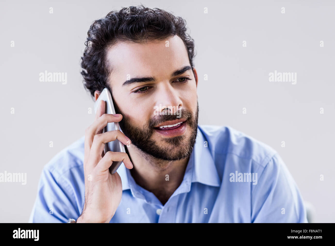 Handsome man on phone call Stock Photo - Alamy