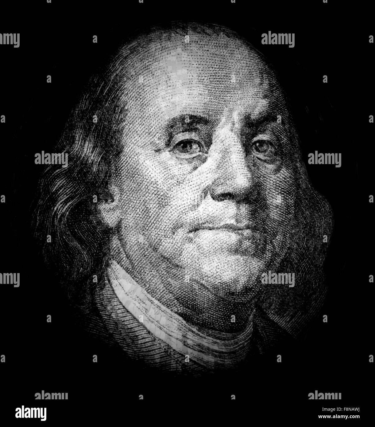 Portrait of Benjamin Franklin Stock Photo - Alamy