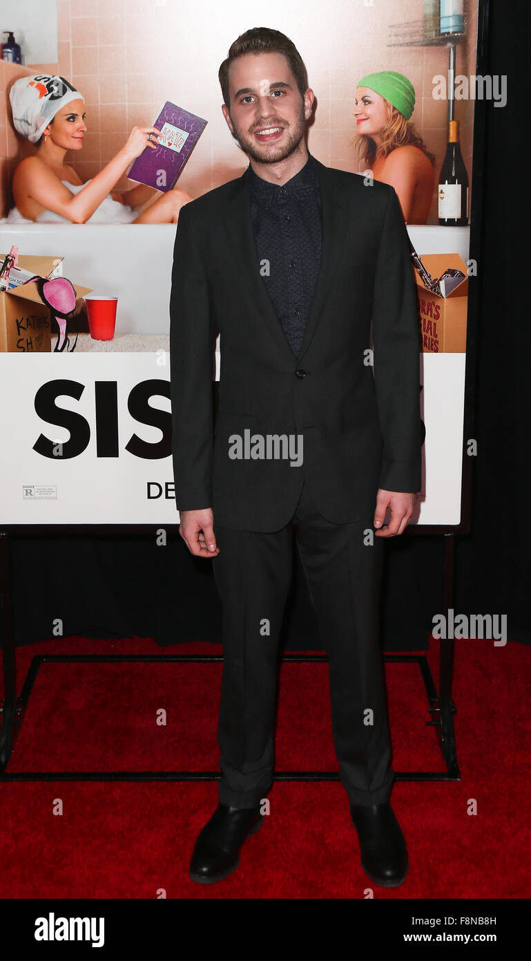 Actor Ben Platt attends the premiere of "Sisters" at the Ziegfeld ...