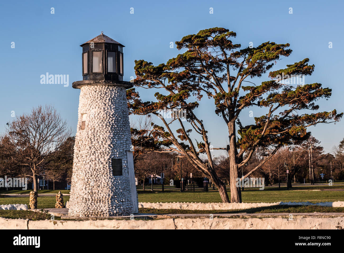 Former miniature golf lighthouse at Buckroe Beach in Hampton, Virginia ...
