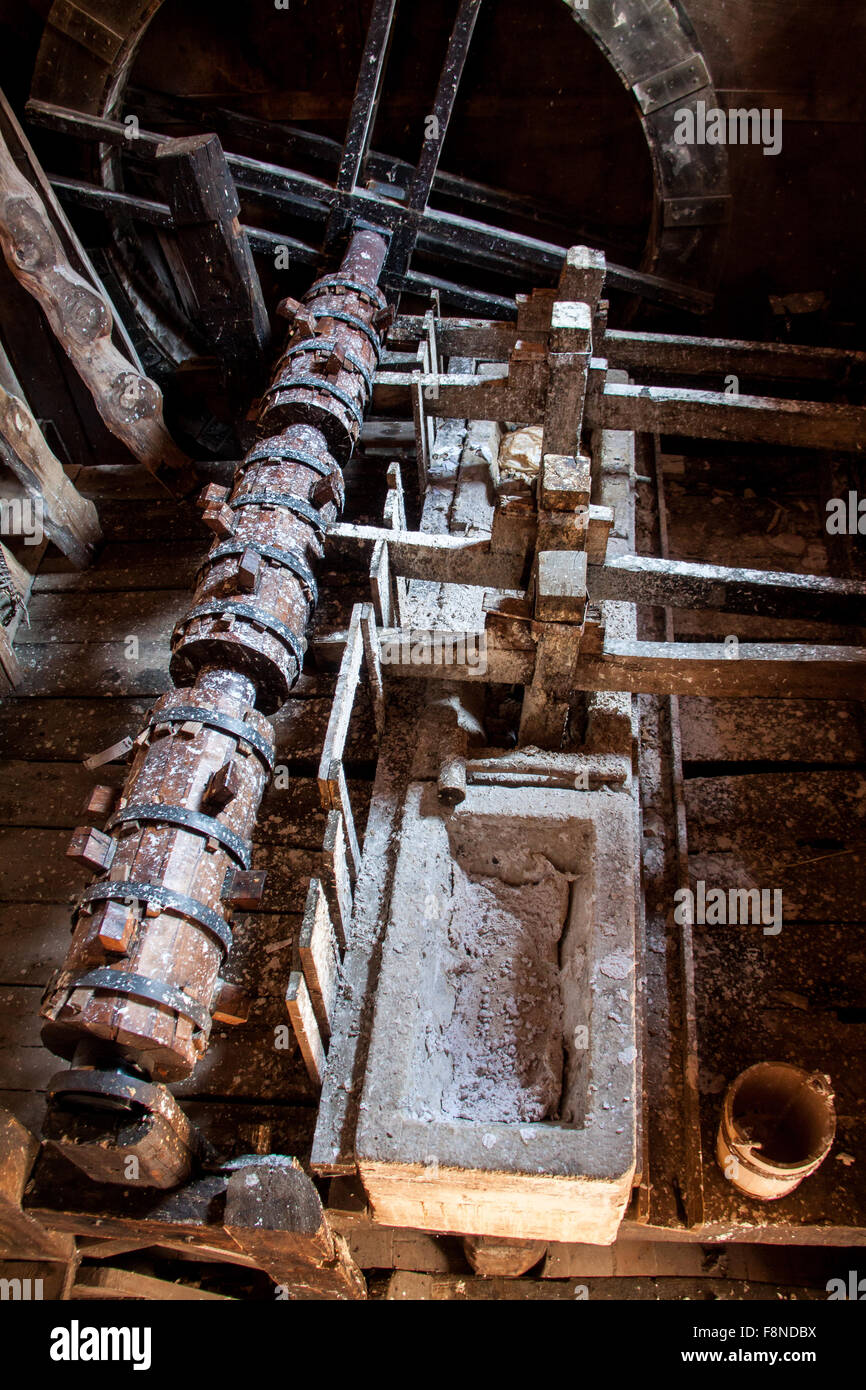 Ancient paper mill. Old traditional process of paper production Stock ...