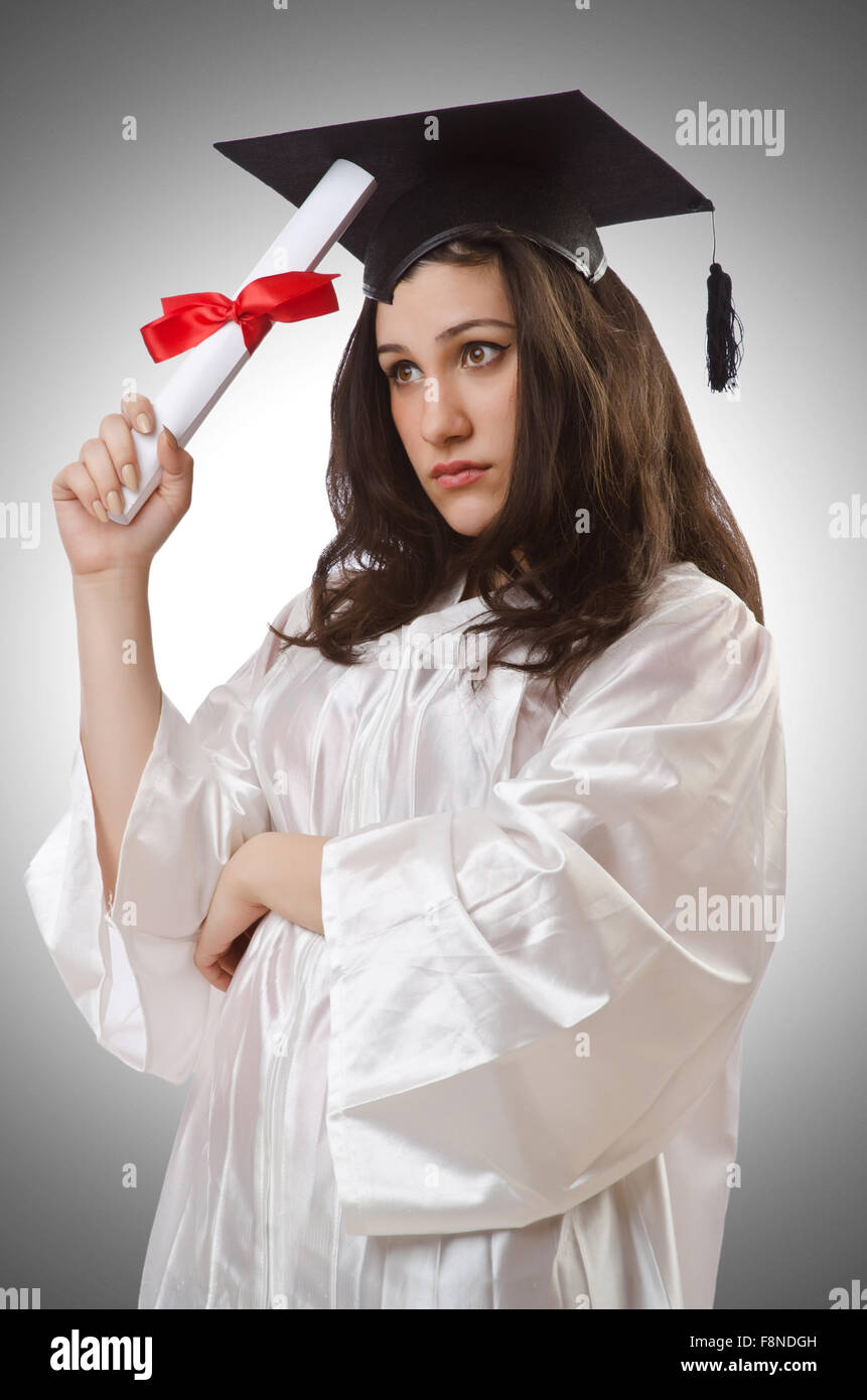 Sad graduate student diploma hi-res stock photography and images - Alamy