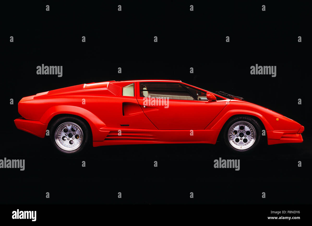 Red Lamborghini Countach Supercar Stock Photo - Alamy
