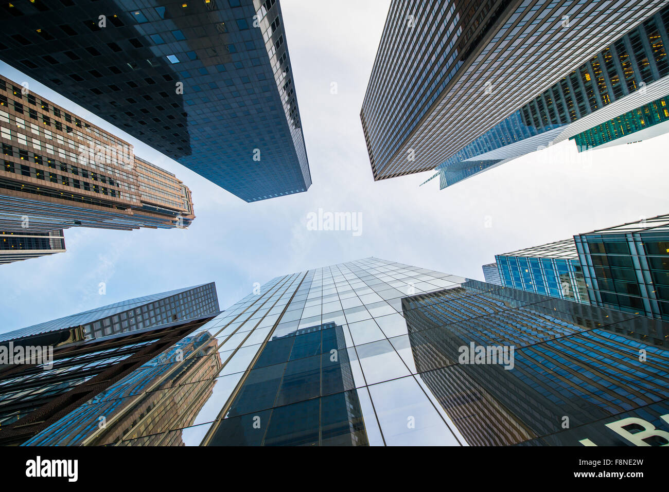 Tall skyscrapers shot with perspective Stock Photo - Alamy