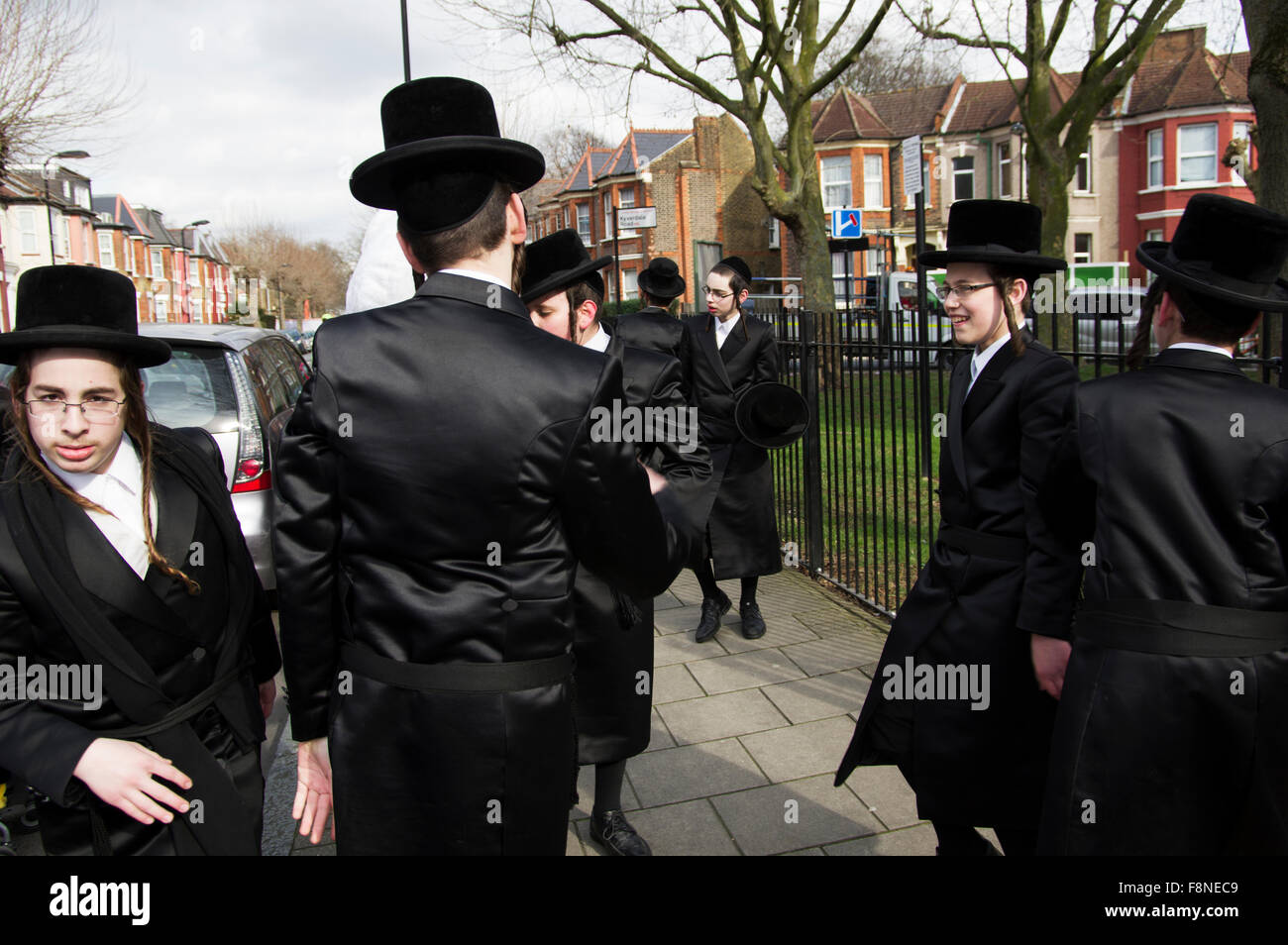 Purim 2015 in Stamford Hill, London, the largest Hasidic Jewish ...