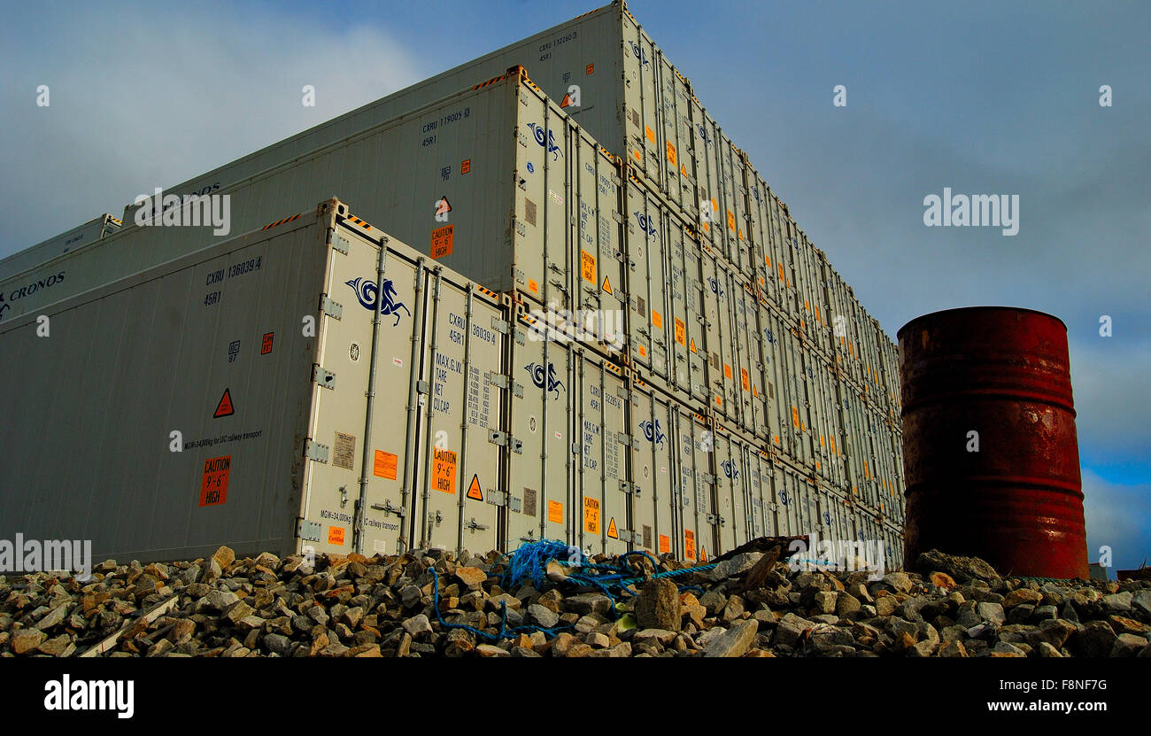 Reefer containers hi-res stock photography and images - Alamy