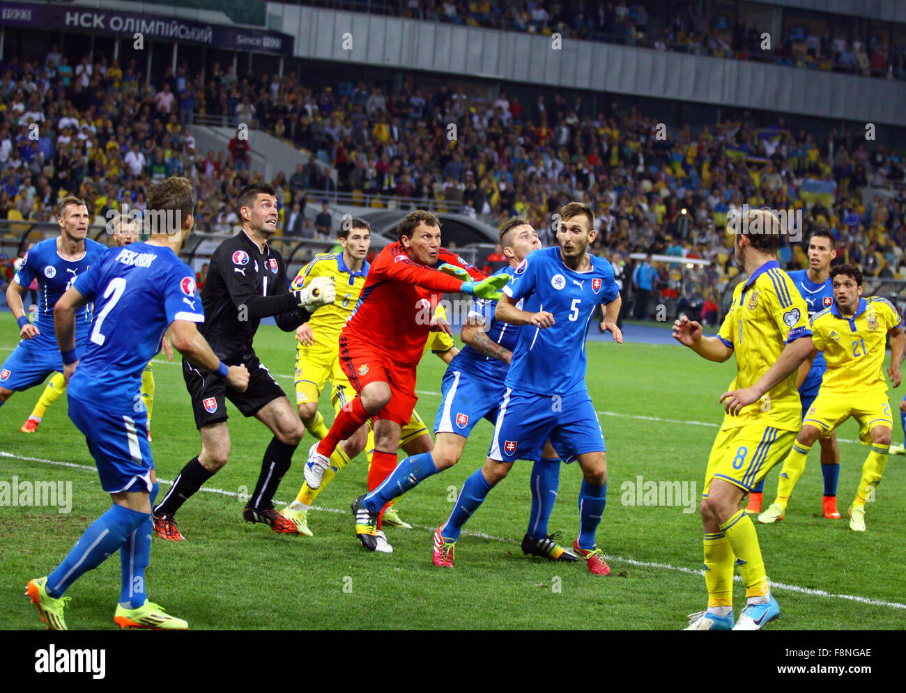 Goalkeeper zozulya andriy pyatov stepanenko kozacik hi-res stock ...