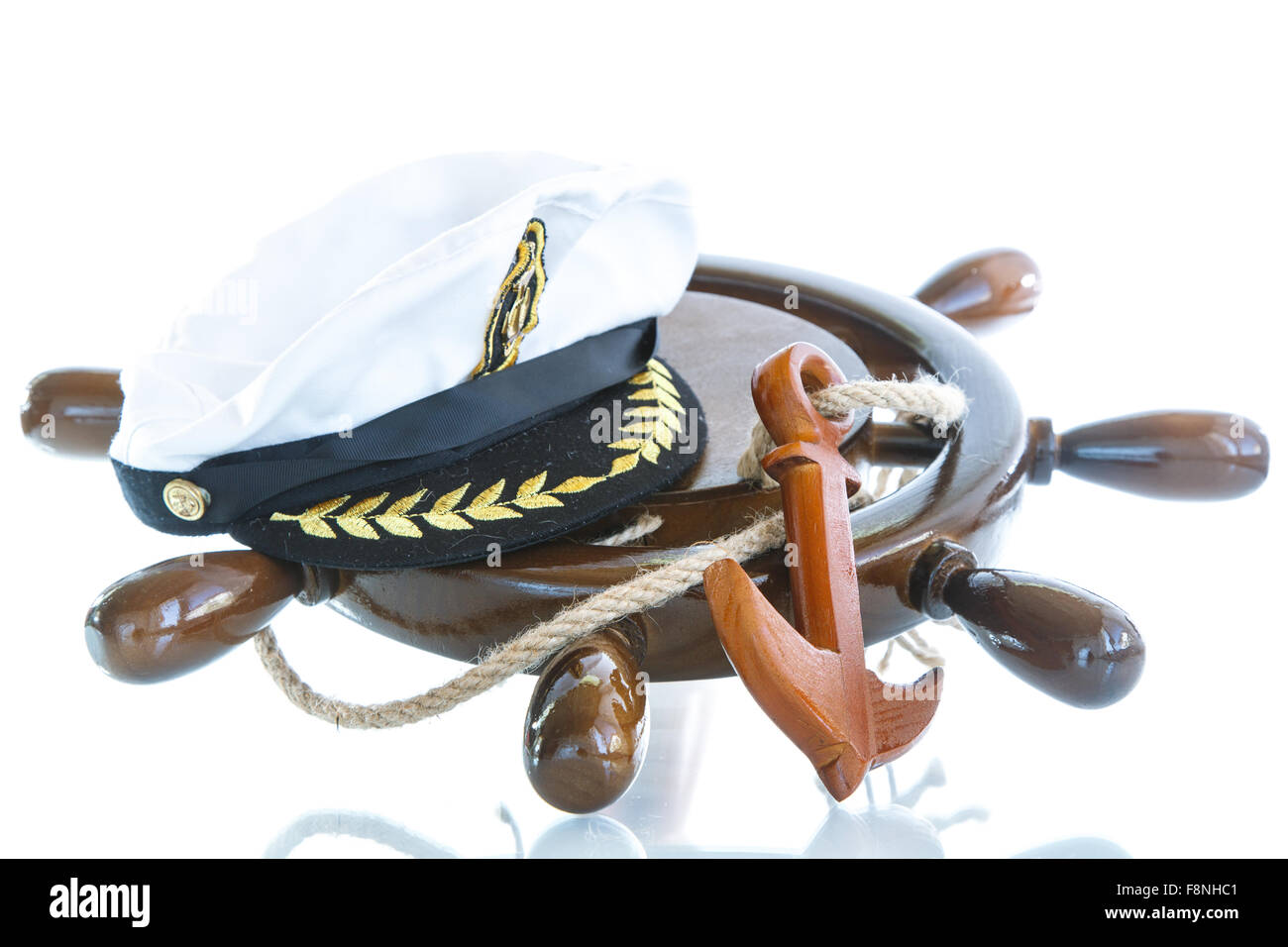 Helm rudder old wooden hi-res stock photography and images - Alamy