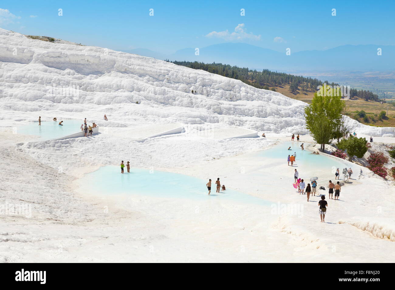 Turkey - Pamukkale, limestone terraces Stock Photo - Alamy
