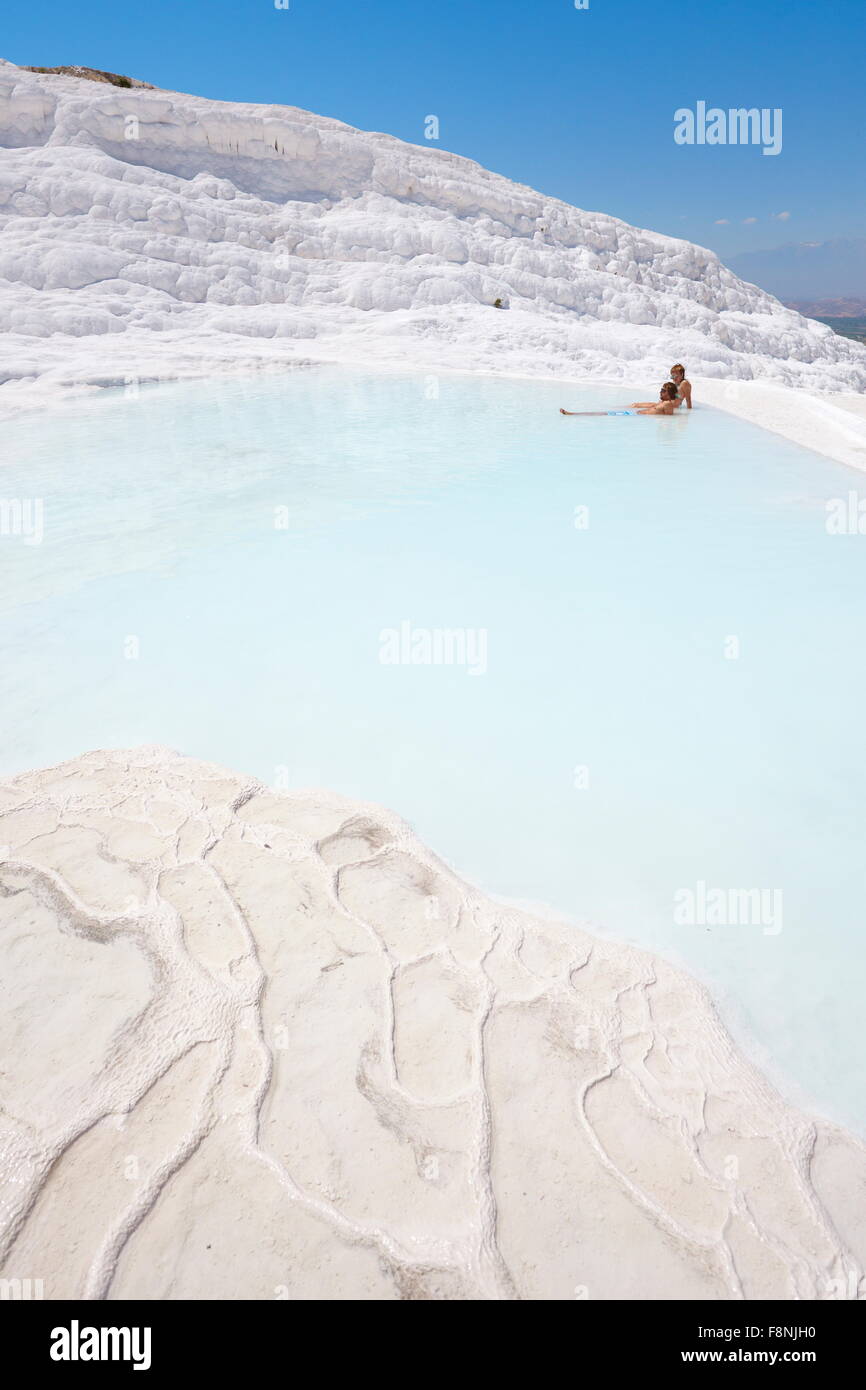 Pamukkale, limestone terraces, Turkey Stock Photo - Alamy