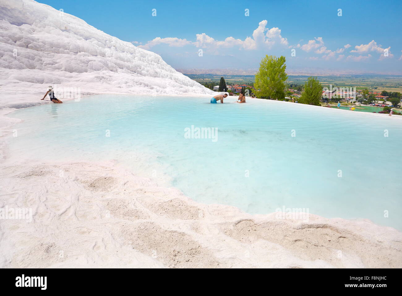 Pamukkale, limestone terraces, Unesco, Turkey Stock Photo - Alamy