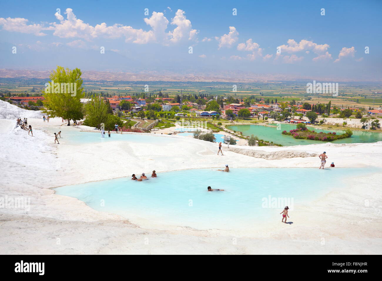 Pamukkale, limestone terraces, Turkey Stock Photo - Alamy