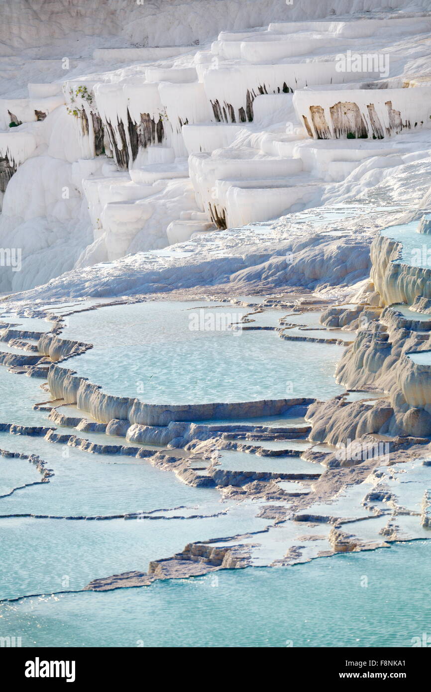 Pamukkale, limestone terraces, Unesco, Turkey Stock Photo - Alamy