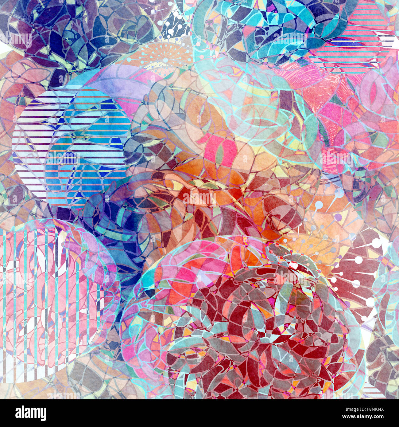 Beautiful a illustration of colorful abstract background Stock Photo ...