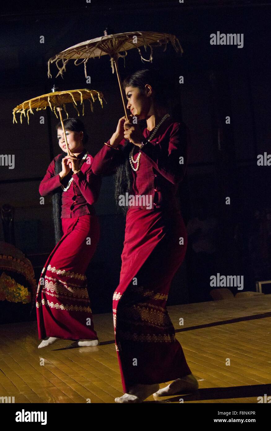 Myanmar Umbrella Dancer. Dance with traditional burmese parasols This ...