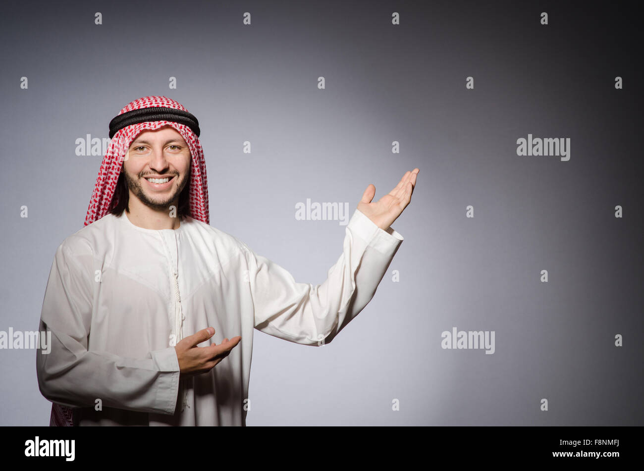 Arab man in diversity concept Stock Photo - Alamy