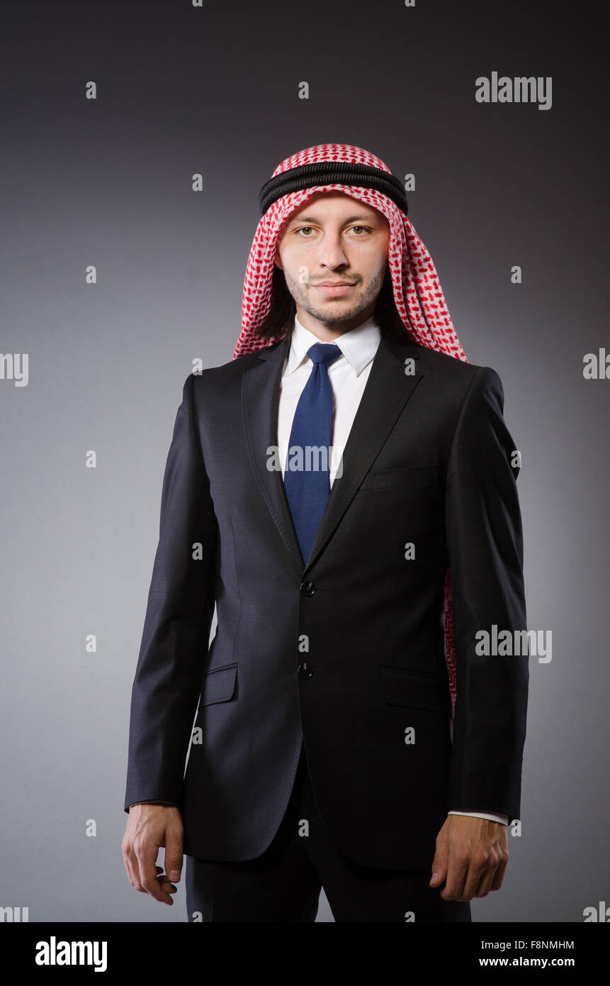 Arab man in diversity concept Stock Photo - Alamy