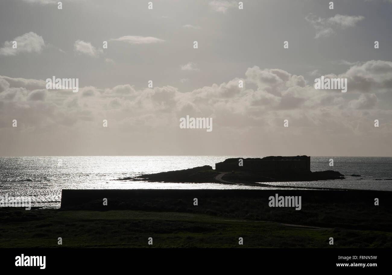 Fort Île de Raz, Alderney, Channel Islands Stock Photo - Alamy