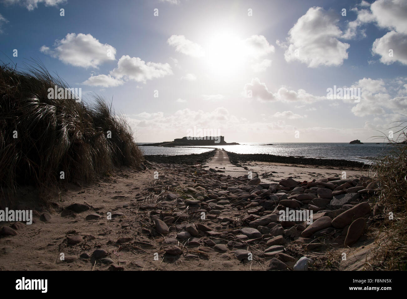 Fort Île de Raz, Alderney, Channel Islands Stock Photo - Alamy