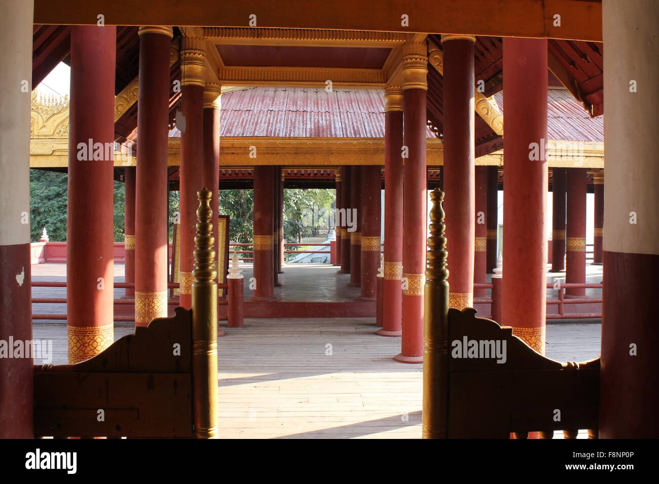 The Mandalay Palace, located in Mandalay, Myanmar, is the last royal ...